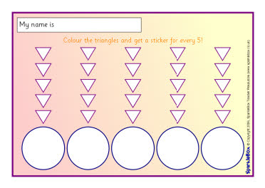 Shape reward charts (SB552) - SparkleBox