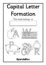 Letter formation workbook - capitals (SB662) - SparkleBox