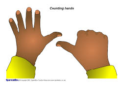 Counting hands visual aids 2 (SB666) - SparkleBox
