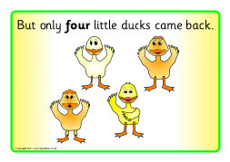 Five Little Ducks visual aids (SB75) - SparkleBox