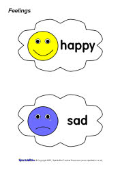 Feelings labels (SB722) - SparkleBox