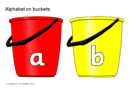Alphabet on buckets (SB782) - SparkleBox