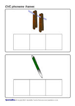 CVC phoneme frames (SB814) - SparkleBox