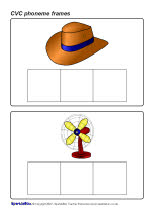 CVC phoneme frames (SB814) - SparkleBox