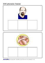CVC phoneme frames (SB814) - SparkleBox