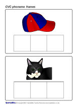 CVC phoneme frames (SB814) - SparkleBox