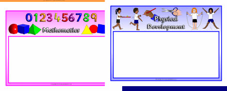 EYFS Areas of Learning page borders - landscape (SB822) - SparkleBox