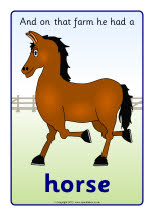 Old Macdonald had a farm visual aids (SB861) - SparkleBox