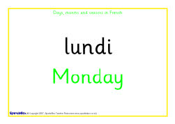 French days, months and seasons posters (SB921) - SparkleBox