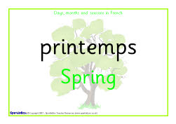 French days, months and seasons posters (SB921) - SparkleBox