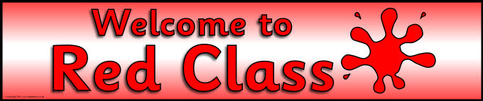 Red-themed classroom signs and labels pack (SB935) - SparkleBox