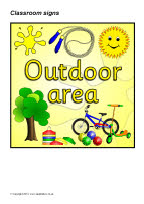 Yellow-themed classroom signs and labels pack (SB945) - SparkleBox