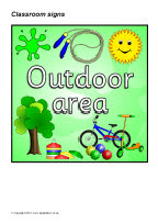 Green-themed classroom signs and labels pack (SB941) - SparkleBox