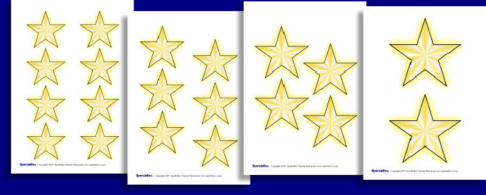 Star name labels (SB975) - SparkleBox