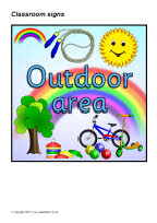 Rainbow-themed signs and labels pack (SB1646) - SparkleBox