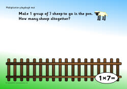 Multiplication playdough mats (SB3296) - SparkleBox