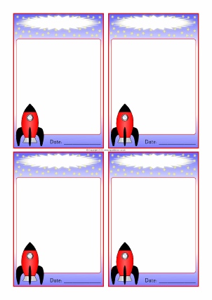 Rocket targets and certificates - SparkleBox