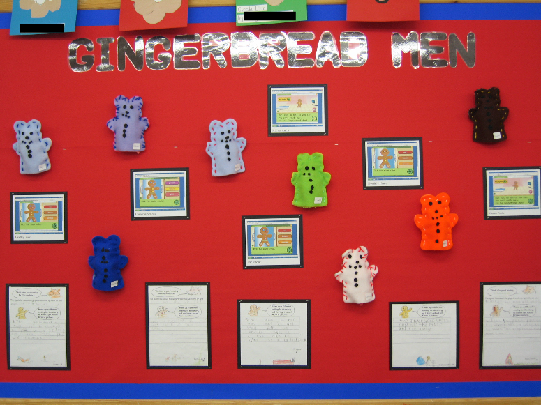 Ginger Bread Men Classroom Display Photo - SparkleBox