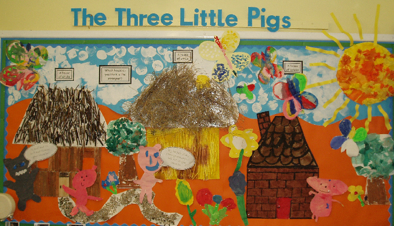 Three Little Pigs classroom display photo - Photo gallery - SparkleBox