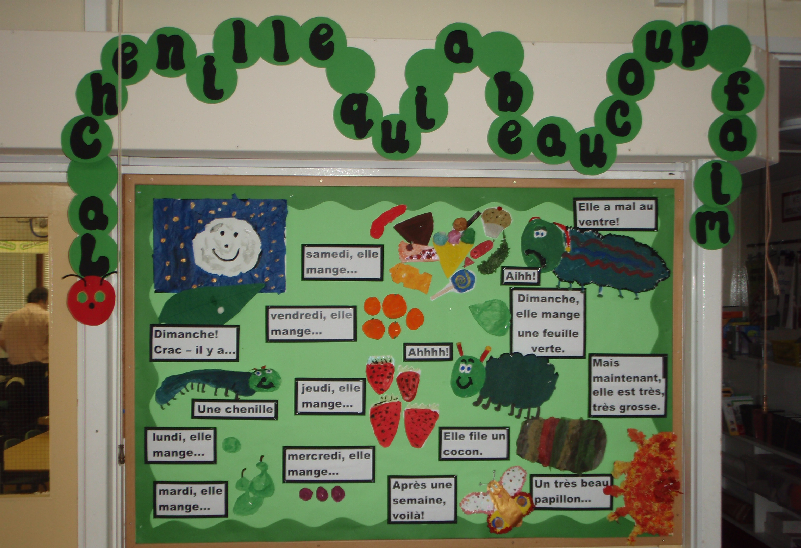 French Hungry Caterpillar Classroom Display Photo - SparkleBox