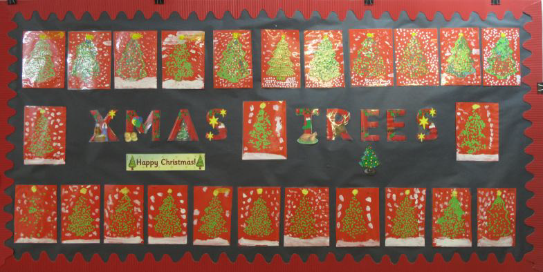 Christmas Trees Classroom Display Photo - SparkleBox