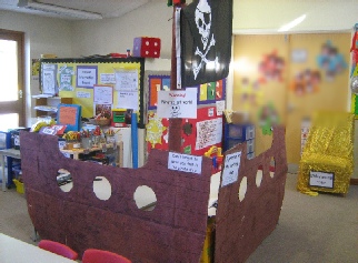 Pirate role-play classroom displays photo gallery - SparkleBox