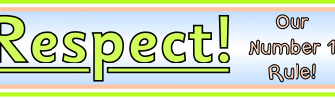 Classroom Respect Sign