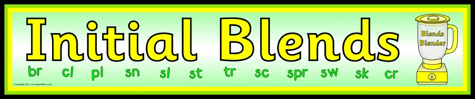 Initial Blends Teaching Resources and Printables - SparkleBox