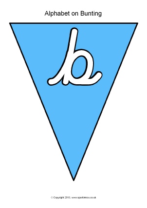 Alphabet on Bunting Classroom Display Resources - SparkleBox