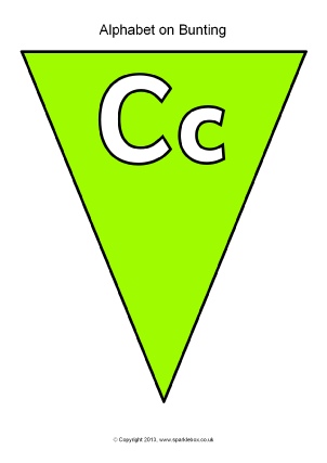 Alphabet on Bunting Classroom Display Resources - SparkleBox
