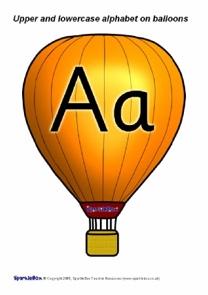 Hot Air Balloon Alphabet & Phonics Printable Classroom Display ...