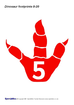 Numbers on dinosaurs, posters, flash cards, printables, display ...