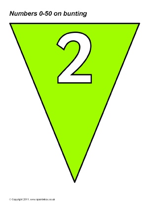 Numbers on Bunting Classroom Display Resources - SparkleBox
