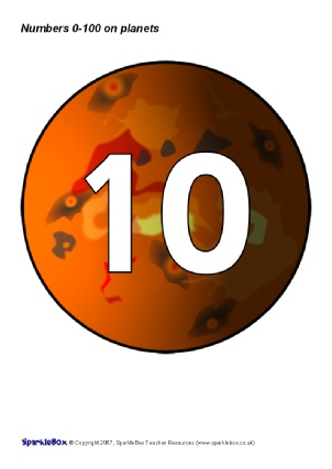 Space-Themed Number Classroom Display Resources - SparkleBox