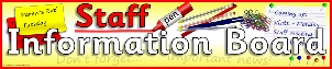 Primary School Staff / Teacher Information Board Signs, Labels and ...