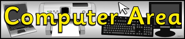Computer Area Printable Classroom Signs and Labels for Early Years ...
