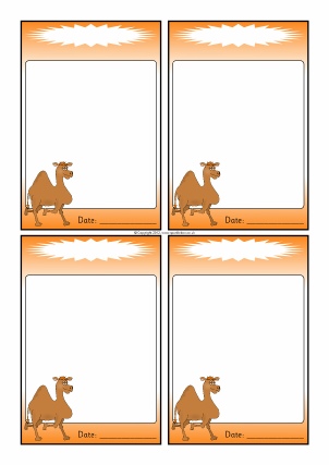 Camel-themed Classroom Printables - SparkleBox