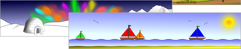 Small world and sand tray backdrops (SB1077) - SparkleBox