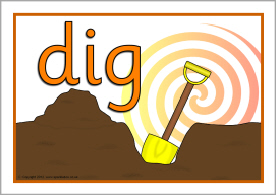 Digging Area signs (SB1789) - SparkleBox