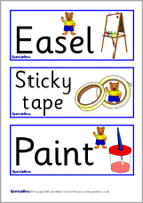 Teddy bear-themed signs and labels pack (SB2864) - SparkleBox