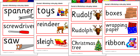 Santa’s Workshop role-play pack (SB502) - SparkleBox