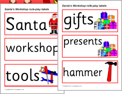 Elves’ Workshop role-play pack (SB3326) - SparkleBox