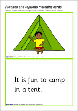 Phase 4 sentence and picture matching cards (SB1251) - SparkleBox