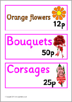 Flower Shop/Florists role-play pack (SB4042) - SparkleBox