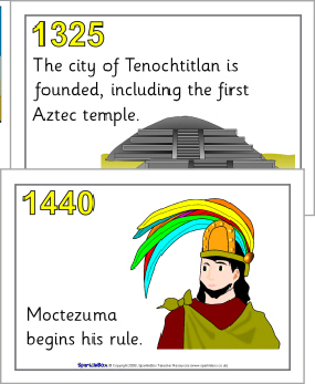 The Aztecs timeline posters (SB6246) - SparkleBox