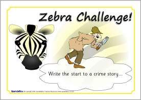 KS2 pupil challenges pack - zebra theme (SB6256) - SparkleBox