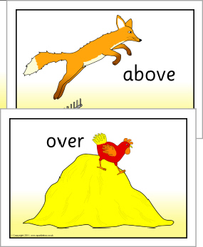 Rosie’s Walk prepositions posters (SB6336) - SparkleBox