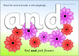 High frequency words 1-20 playdough mats (SB10885) - SparkleBox