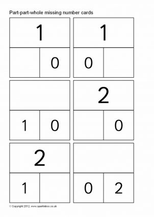 Part-Part-Whole Missing Number Cards to 20 (SB08266)