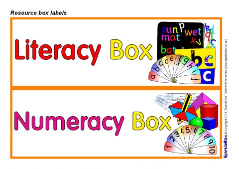 Subject Resource Box Labels (SB3986) - SparkleBox